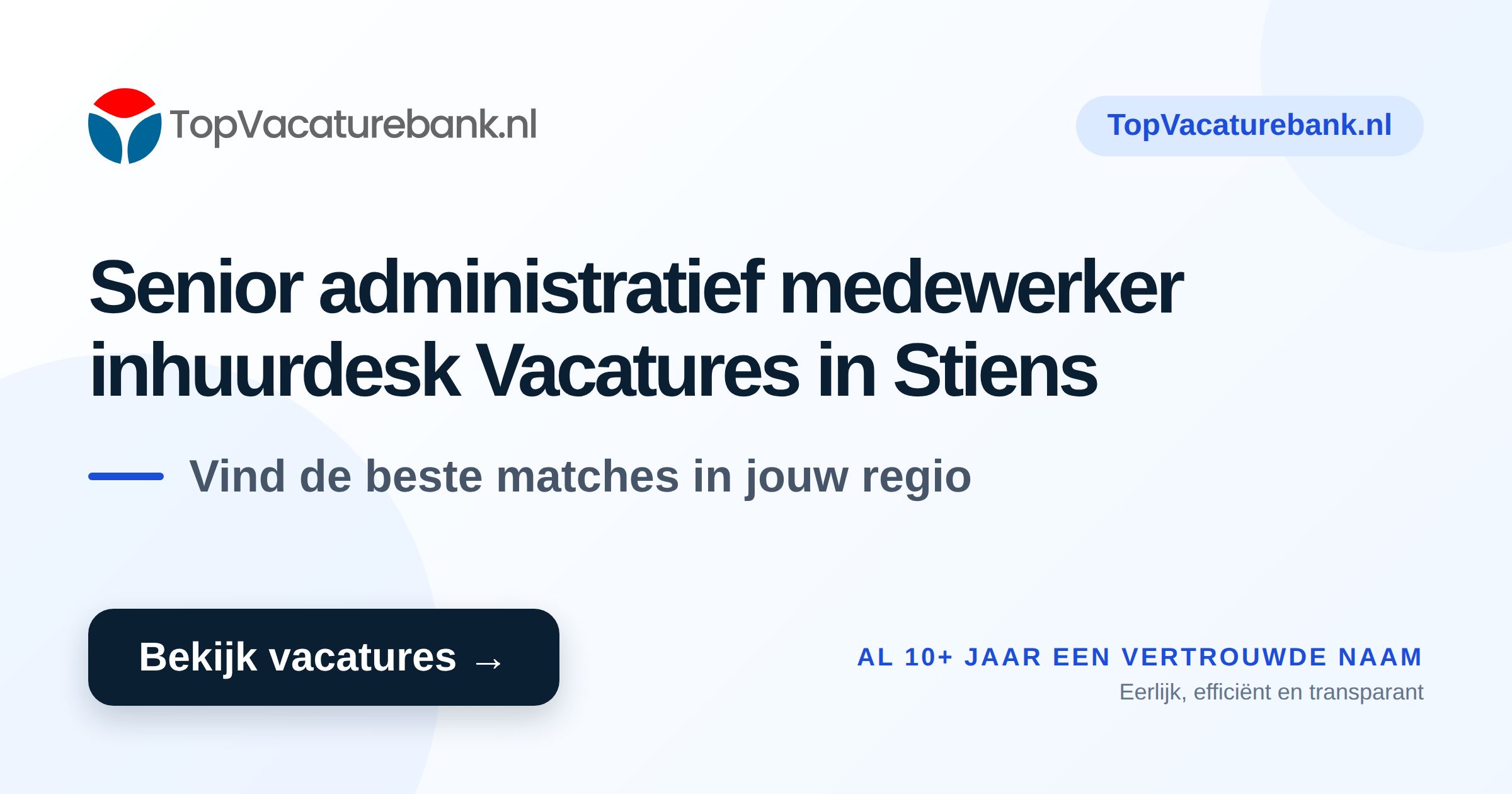Senior administratief medewerker inhuurdesk Vacatures in Stiens | Juni ...