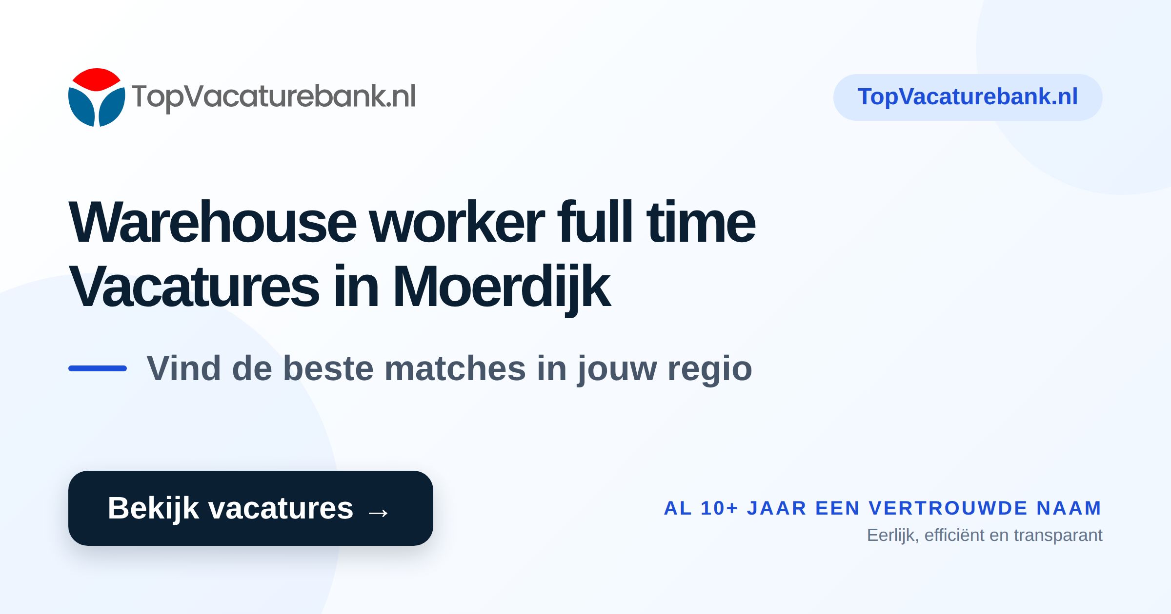 Warehouse worker full time Vacatures in Moerdijk | Juni 2026 ...