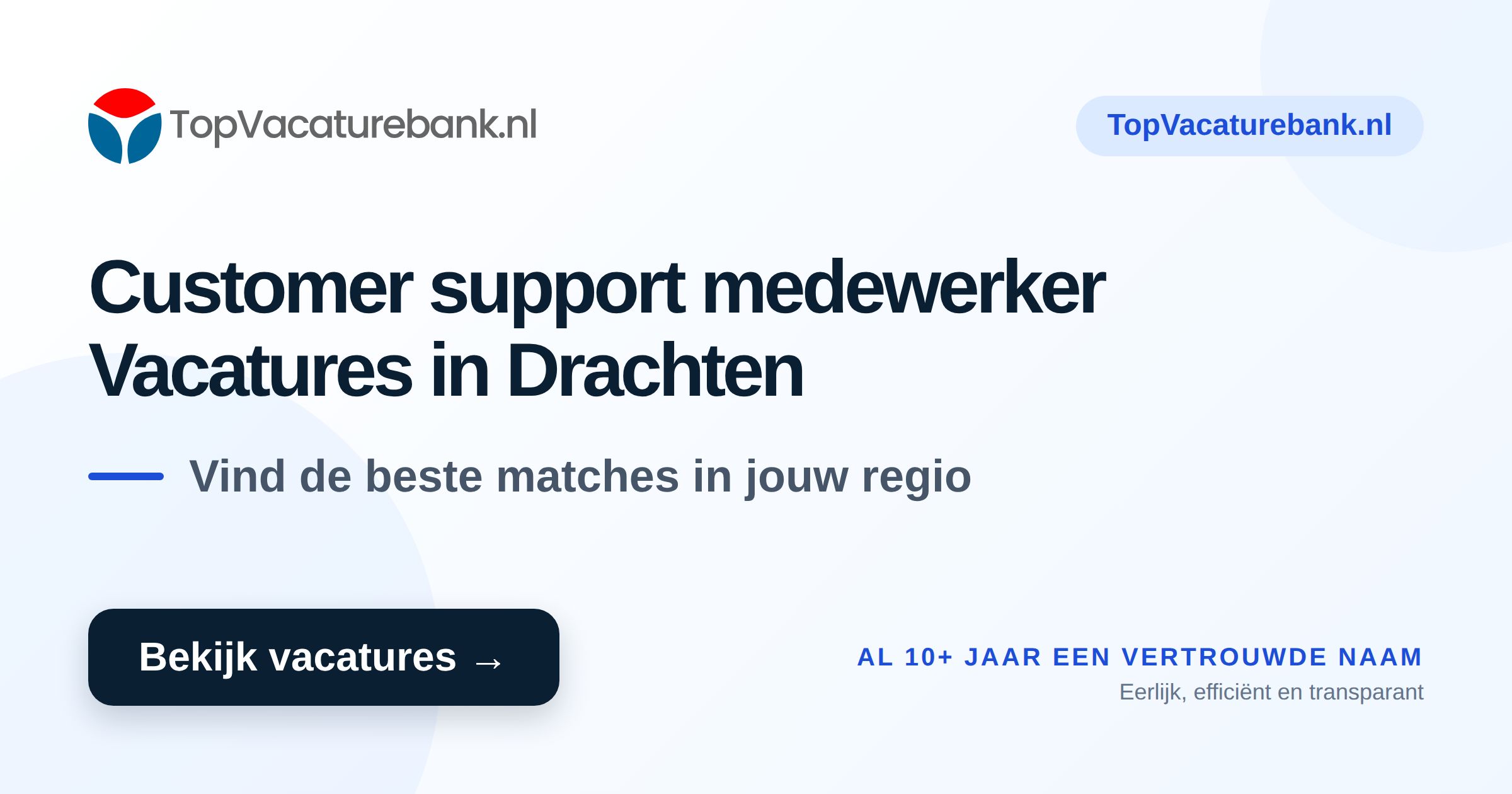Customer support medewerker Vacatures in Drachten | Juni 2026 ...